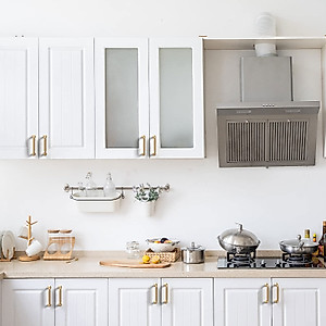 KNOKLOCK 10 Pack 3.75 Inch(96mm) Kitchen Cabinet Handles knurled Champagne Bronze Cabinet Pulls Gold Kitchen Cabinet Hardware Drawer Pulls for Dresser Cupboard Wardrobe