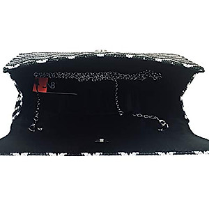 Multi Color Chevron Straw Clutch, Multicolor