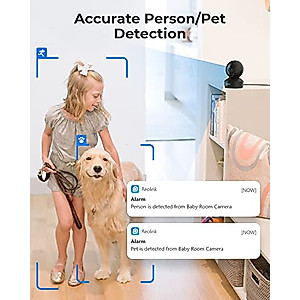 REOLINK E1 Pro 4MP Indoor WiFi Camera Bundle with 32GB Micro SD Card, 2.4/5 GHz Wi-Fi, Two Way Talk, Motion Tracking, Motion Detection for Baby and Pet Monitor