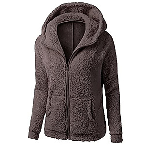 Neresum Sweatshirt for Women 2023 Fashion Winter Warm Zipper Hoodie Long Sleeve Oversized Fleece Jacket Sweat Shirts Coat