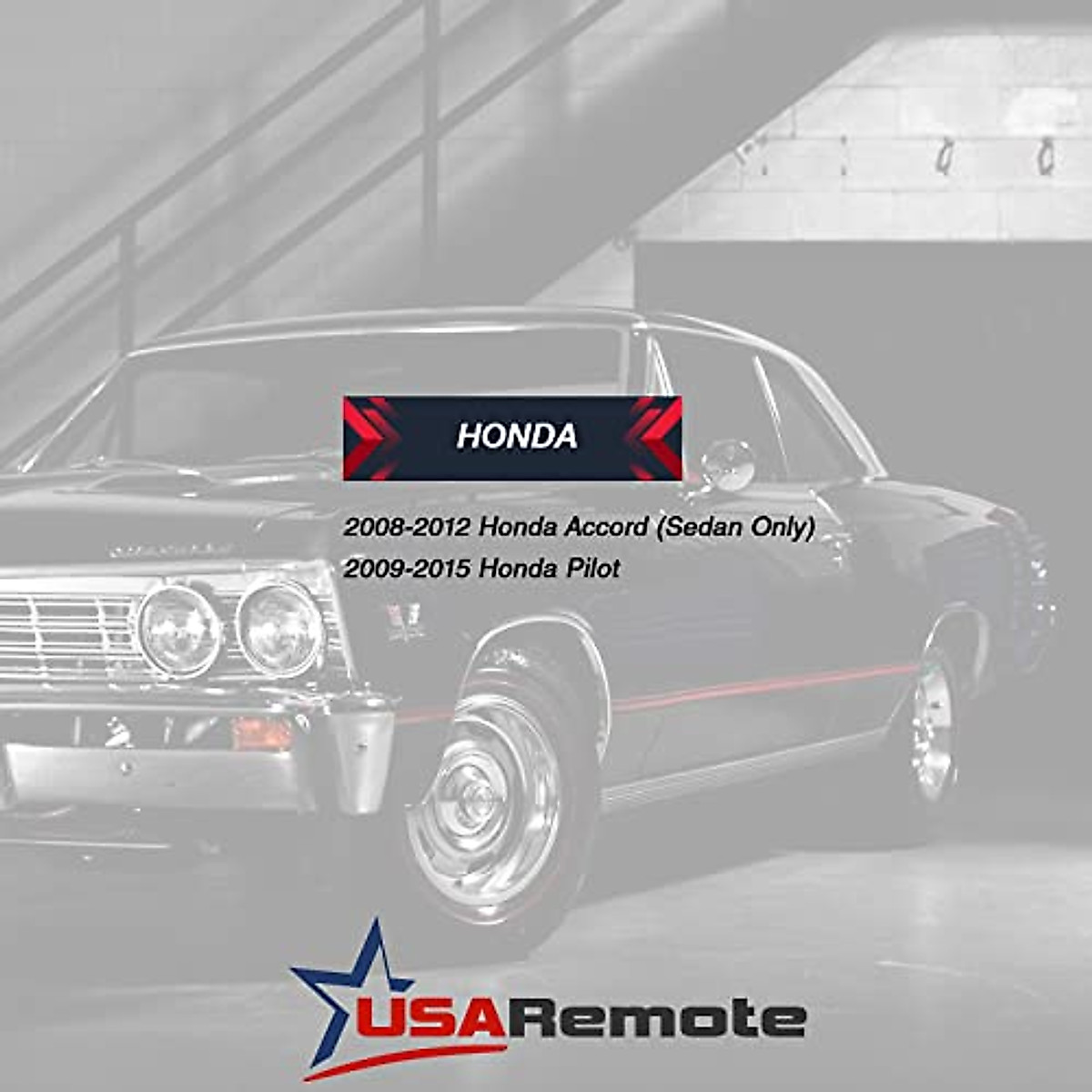 Key Fob fits Honda Accord/Pilot 2008 2009 2010 2011 2012 2013 2014 2015 (KR55WK49308), Set of 2