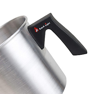 EricX Light Candle Making Pouring Pot,2 pounds,Double Boiler Wax Melting Pot,Dripless Pouring Spout & Heat-Resisting Handle Designed,Aluminum Construction Candle Making Pitcher