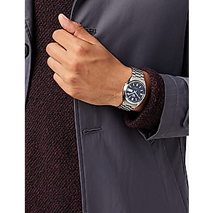 Seiko SNXS77 Automatic Blue Day Date Dial Silver Steel Bracelet Men Watch NEW