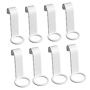 Shower Gel Bottle Rack Hook, 8PCS Plastic Shampoo Holder Hook No Drilling Liquid Soap Shower Hanger Hooks Shampoo Dispenser Bottle Holder