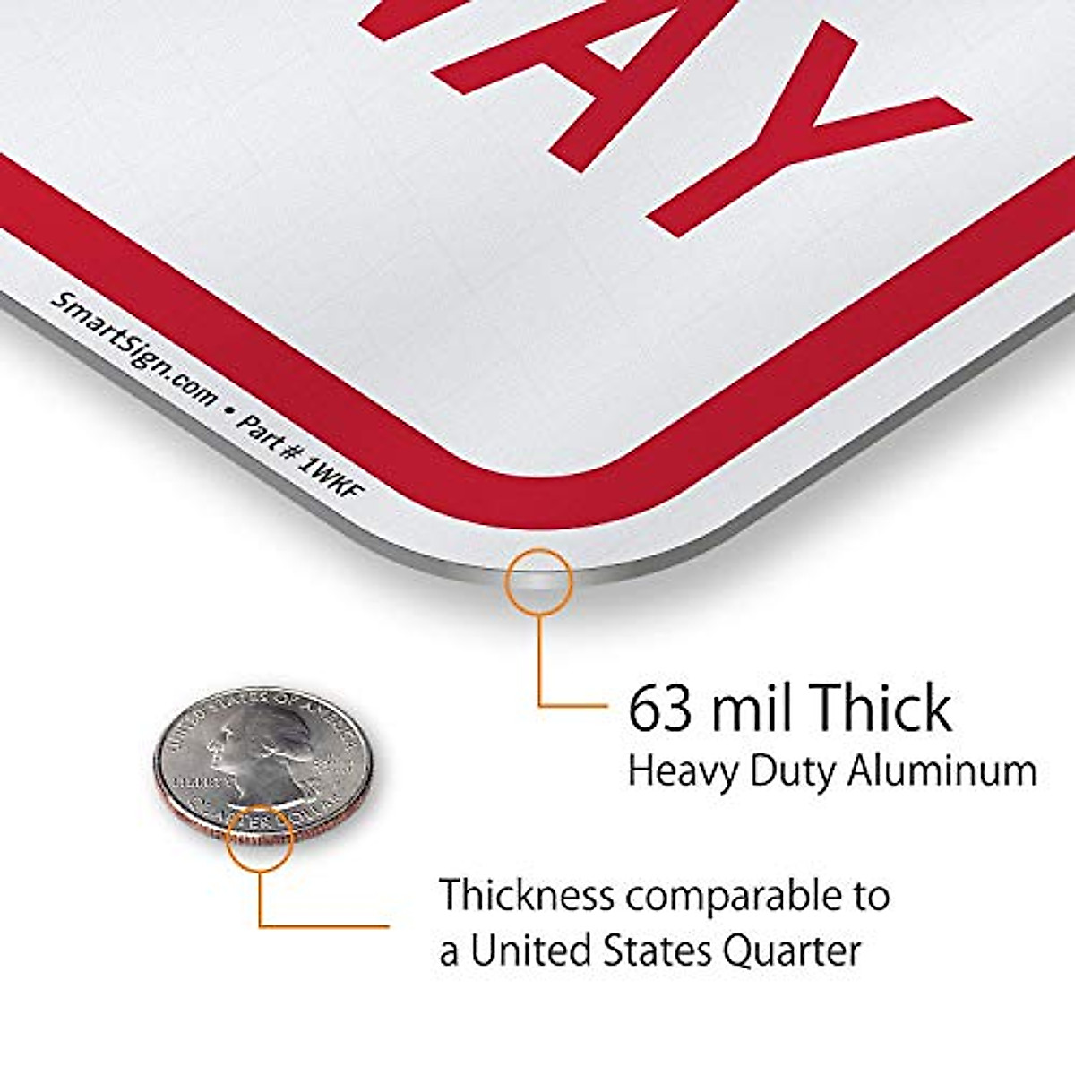 SmartSign - K-5441-EG-12x18 "No Parking - Active Driveway" Sign | 12" x 18" 3M Engineer Grade Reflective Aluminum Red on White