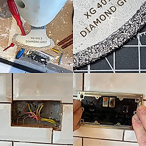 XXGO 8 Pcs Oscillating Multi Tool Diamond Segment Swing Grit Grout Blades XG8001S