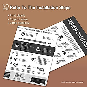 MOLIMER TN-760 High Yield Toner Cartridge Replacement for Brother TN760 1-Pack Black Toner MFC-L2750DW L2750DWXL L2710DW L2730DW L2690DWXL DCP-L2550DW Ink Printer