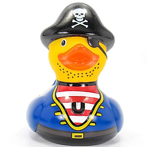 Pirate Rubber Duck Bath Toy by Bud Duck | Elegant Gift Packaging - "Shiver me timbers!" | Child Safe | Collectable