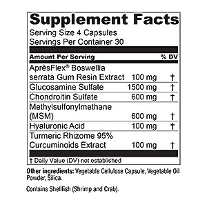 Glucosamine Chondroitin with MSM, Hyaluronic Acid, and More - MoveWell by LiveWell | Joint Health Supplement