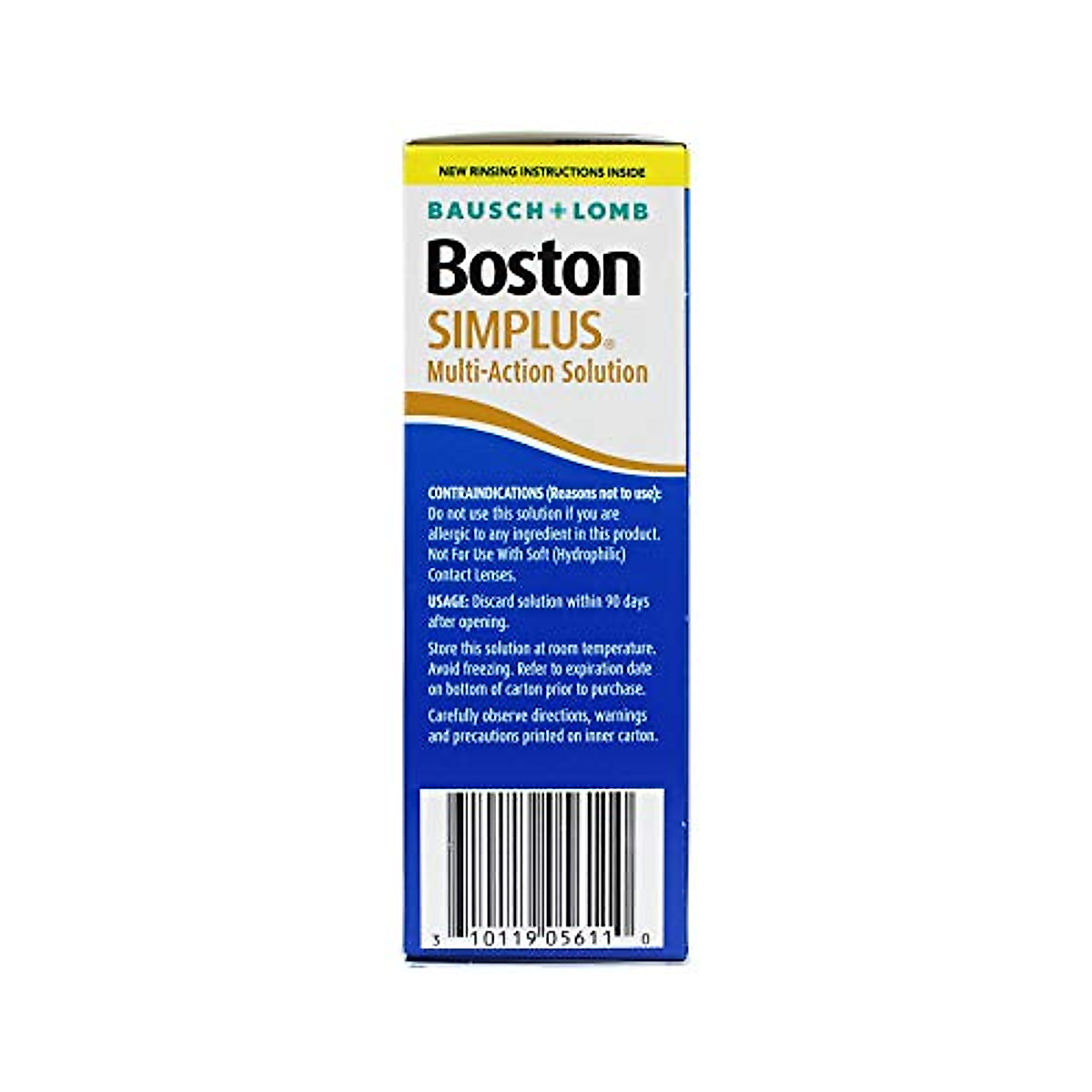 Bausch & Lomb Boston Simplus Multi-Action Solution, 3.5 OZ (Pack of 4)