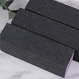 Beaupretty 3pcs Nail Files and Buffer Professional Three-sided Emery Board Buffers Nail Art Care Buffer Block Tools