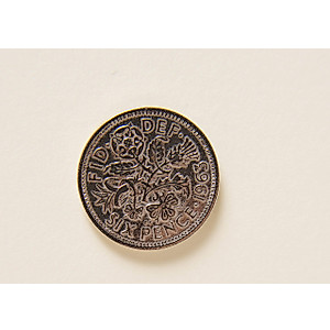 Bride's Sixpence Coin and Card | Sixpence Tradition | Something Old, Something New, Something Borrowed, Something Blue, and a Sixpence for Her Shoe - Wedding Gift for Bride to be - Bride Card