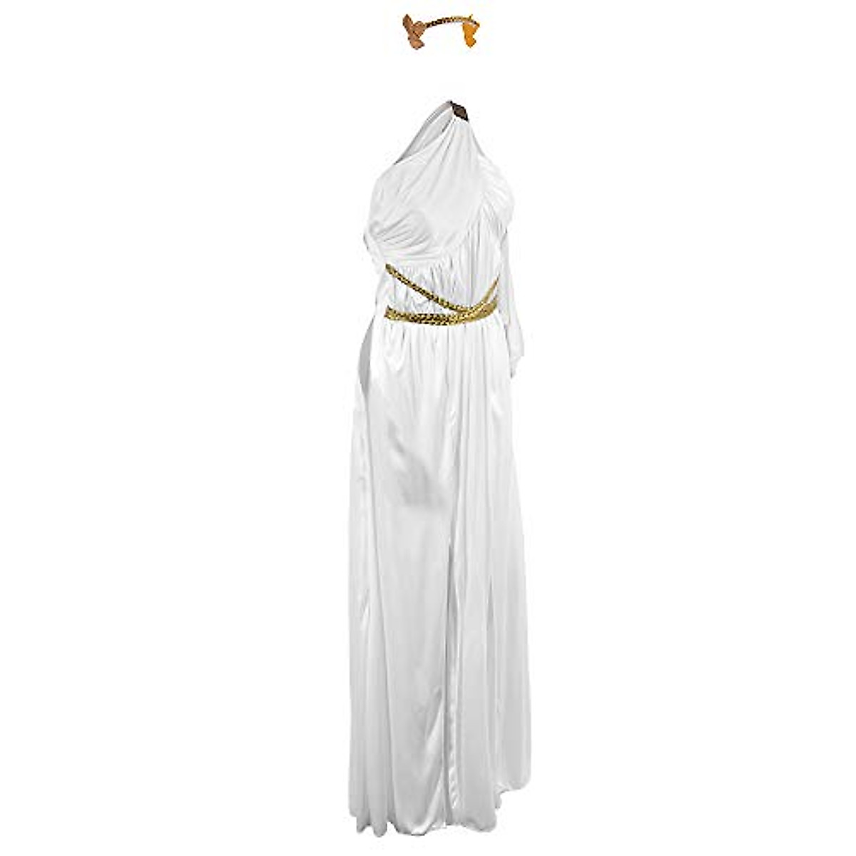 Grecian Goddess Women’s Halloween Costume - White Greek Dress (X-Large)