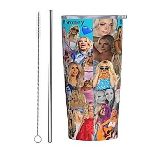 LAZHANG Megan Music Moroney Stainless Steel Insulated Car Sippy Cup With Lid Travel Mug for Cold Hot 20 oz