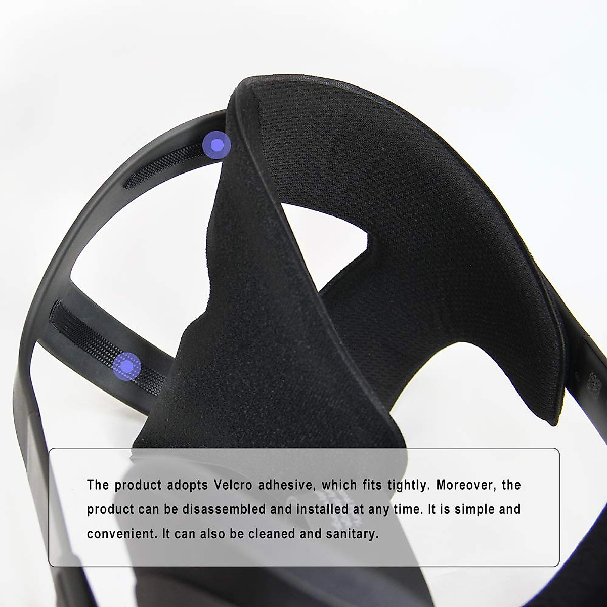 VRbrother Newer Version Head Pad for Oculus Quest VR Gravity Pressure Balance Cushion head Pad can reduce head pressure enjoying Virtual reality game ，head strap pad is made black sponge