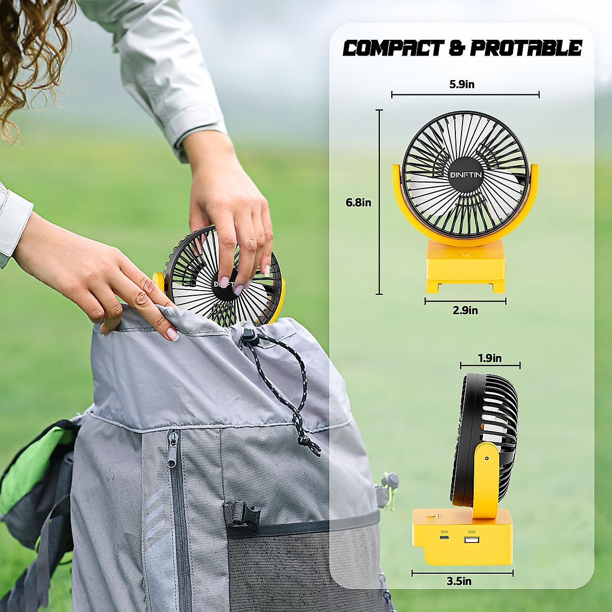 Cordless Fan for Dewalt Batteries - Stay Cool Anywhere