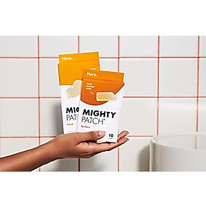 Mighty Patch XL Patch Duo from Hero Cosmetics - XL Hydrocolloid Patches for Nose Pores and Large Breakout Areas (10 Count)