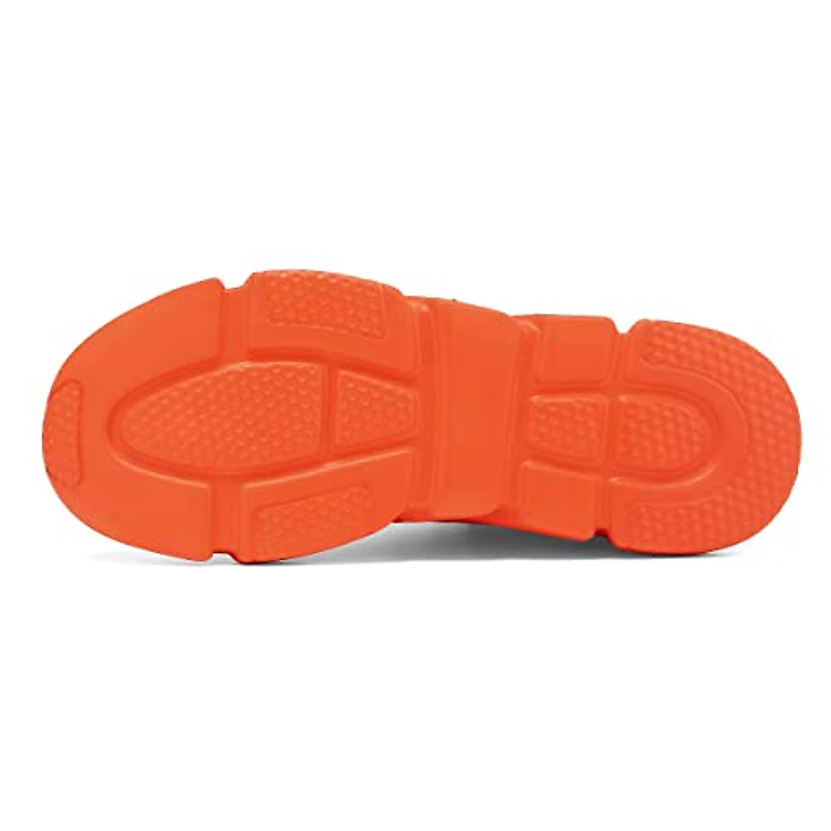 GSLMOLN Mens's Women's Gym Shoes Knitted Fashion Slip on Sneakers Lightweight Breathable Athletic Shoes Fashin Tennis Sport Shoes Orange M 10.5/W 12.5