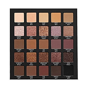 LORAC PRO Matte & Shimmer Eyeshadow Palette, Meraki | Glitter | Mirror Compact | Cruelty Free, Gluten Free, Vegan