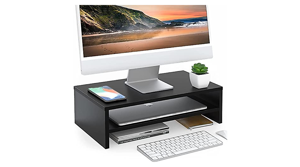 FITUEYES Monitor Stand - Ergonomic Dual Tier Riser