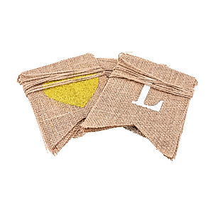 Love is Sweet Sign Banner – Mr and Mrs Burlap Banner Sign Rustic Decoration for Wedding Party Table Photobooth Props Home Wall by Mandala Crafts