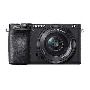 Sony Alpha a6400 Mirrorless Digital Camera with 16-50mm Lens (Black) Bundle with E-Mount Lens (Black), 64GB Memory Card, 32GB Flash Drive, Battery Grip, Rechargeable Battery and Charger (11 Items)