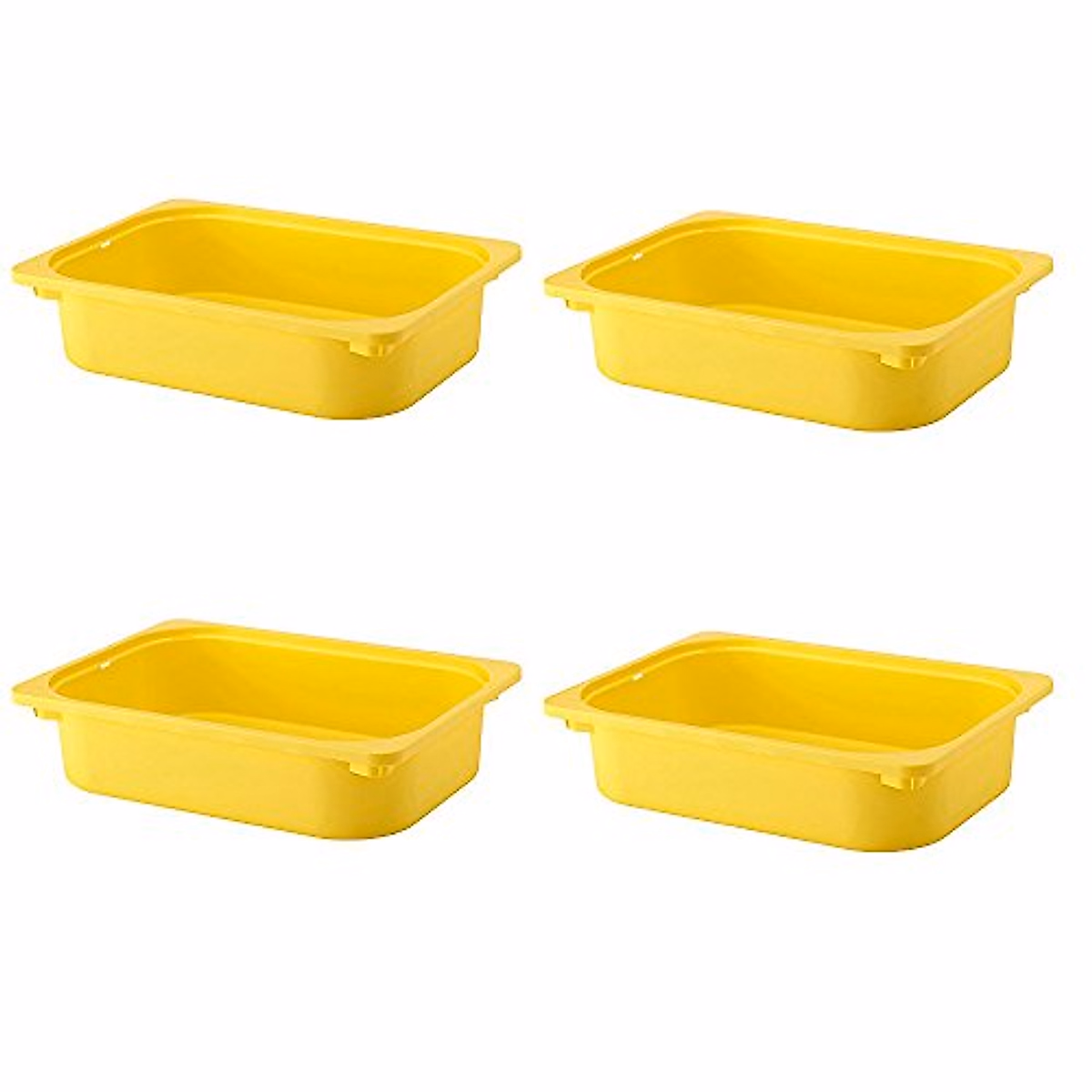 IKEA TROFAST Storage box (4 Set, 16 ½x11 ¾x4", Yellow)