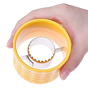 Corn Stripping Tool, Set of 2 - These Corn Cobber Tools are the Easiest Way to Remove Kernels from Fresh Corn - Just Push Corn Through the Device - The Stainless Steel Blades Work as a Corn Zipper