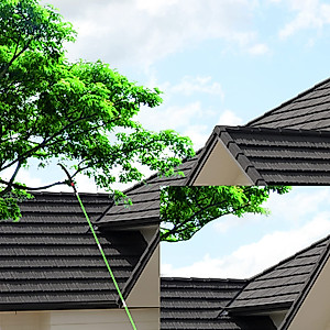 THILEMON Pole Saws for Tree Trimming Manual 26 foot Tree Pole Pruners for Tree Trimming Saw, Tree saw Tree Pole saw manual knives with Storage Pocket.