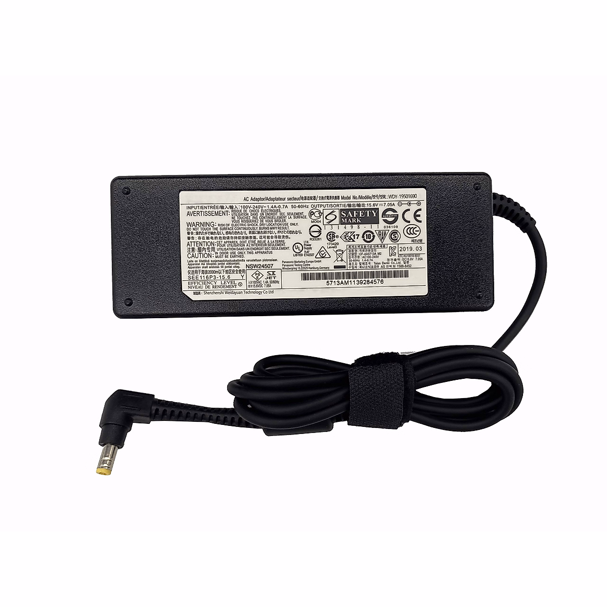100% Original 15.6V 7.05A 110W 5.52.5mm CF-AA5713A M1 Power Charger for Panasonic Toughbook CF-31 CF-53 CF-52 CF-19 Laptop AC Adapter