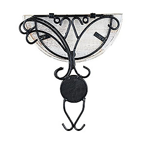 Floating Shelf Wall Mount | Foldable Wall Hanging Shelf | Wall Shelf | Rustic Wood Wall Shelf for Bedroom Living Room Kitchen | Wall Decor Storage Shelf | Hanging Plant Shelf | Farmhouse Décor