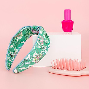 Lilly Pulitzer Low Know Headband for Women, Colorful Knotted Headband, Cute Hair Accessories for Women (Blossom Views)