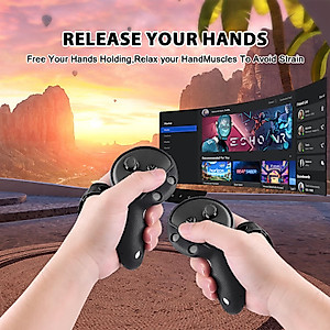 Relohas Deluxe 5 in 1 Silicone Accessories for Meta Quest 3, VR Protective Case Set