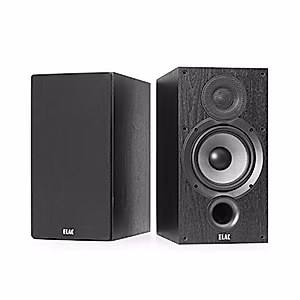 ELAC Debut 2.0 B6.2 Bookshelf Speakers, Black (Pair)