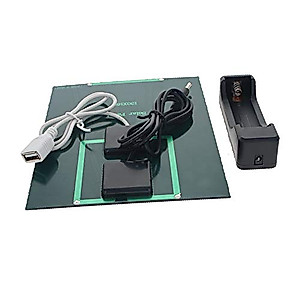 Heyiarbeit 1 Pcs 5V 3.5W Small Polysilicon Epoxy DIY Solar Panel Module 130mm x 165mm/5.12" x 6.50"(L*W) with Wire USB Port Plug for Cell Charger