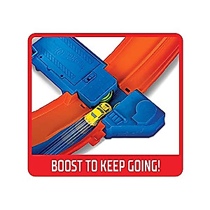 Hot Wheels Massive Loop Mayhem Track Set with Huge 28-Inch Wide Track Loop Slam Launcher, Battery Box & 1 1:64 Scale Car, Designed for Multi-Car Play, Gift for Kids 5 Years & Up