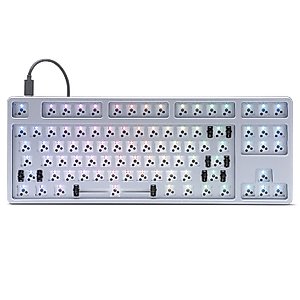 DROP CTRL High-Profile Mechanical Keyboard — Tenkeyless TKL (87 Key) Gaming Keyboard, Hot-Swap Switches, Programmable, Backlit RGB LED, USB-C, Doubleshot PBT, Aluminum (Black, Barebones)