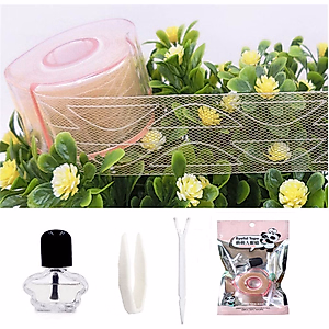 sheng'hang 200pair (400pcs) Non Sticky By a Box Makeup Breathable Lace Eyelid Tape - Big Eye Decoration Invisible Double Fold Eyelid Shadow Sticker Perfect for Hooded Droopy Uneven Mono-eyelids (B)