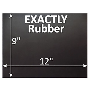 Black Silicone Rubber Sheet, 60A Durometer, 1/32 x 9 x 12" Commercial Grade, Made in the USA, No Adhesive Backing, High Temp Gasket Material