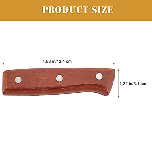 Hemoton Japanese Accessories Kitchen Knife Handle Replacement Ergonomic Cutter Grip Wood Knife Scales DIY Knife Repair Part Knife Making Accessory Knife Making Supplies