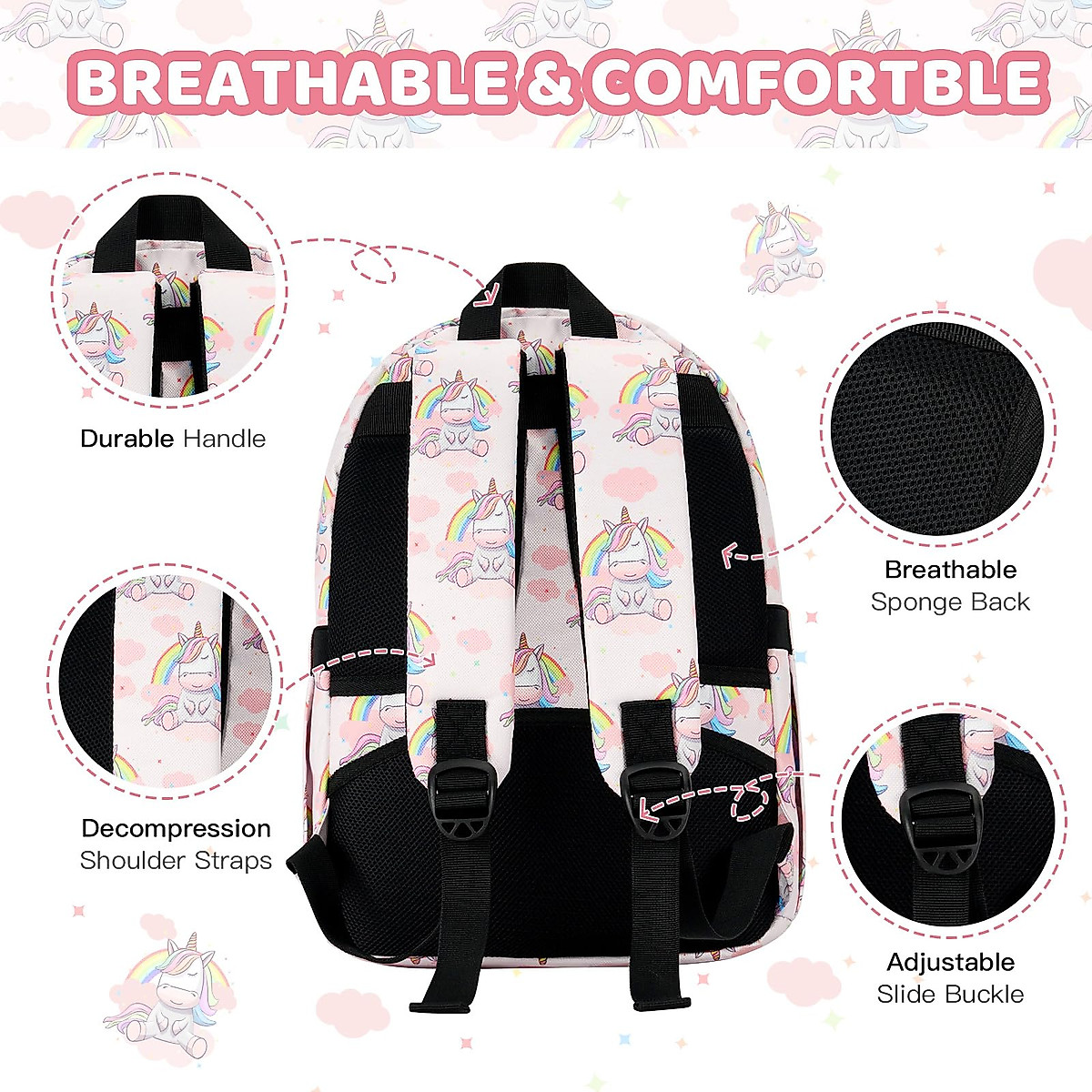 JOYHILL Travel Laptop Backpack, College School Business Backpacks Waterproof Computer Bag for Boys Men fit 15.6 Inch Notebook