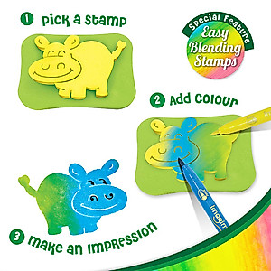 Imagimake Stamp Art Jungle | Easter Crafts for Kids Ages 3-5 | Easter Basket Stuffers for Toddler | Easter Toys | Easter Gifts for Toddlers | Easter Gifts for Girls & Boys 3, 4, 5, 6, 7, 8 Years