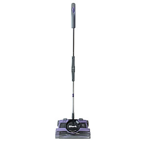 Shark Ultra-Light Cordless 13-Inch Rechargeable Floor & Carpet Sweeper with BackSaver Handle, Motorized Brushroll, and Two-Speed Brush Roll (V2950), Lavender