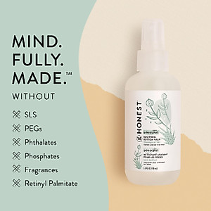 The Honest Company Diaper Rash Cream Spray + Soothing Baby Bottom Wash Bundle | Naturally Derived, Non-Irritating, Cruelty Free | 2 fl oz, 5 fl oz