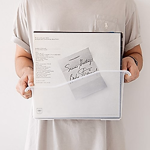 IRIS USA 15" x 6" Plastic Connecting Book and Paper Storage Container Bin, 8-Pack, Vertical Standing Plastic Book Binder Notebook File Craft Organizer Box for Classroom Kids Room Office, Clear