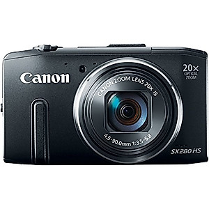 Canon PowerShot SX280 12.1MP Digital Camera with 20x Optical Image Stabilized Zoom with 3-Inch LCD (Black) (OLD MODEL) (Renewed)