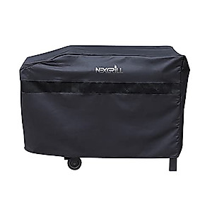 Nexgrill Premium Polyester Heavy Duty Quality Build Outdoor Cooking Flat Top Barbecue Griddle Cover, Durable, Water Resistant, with Adjustable Strap, fits 42" Flat Top Griddle, Black