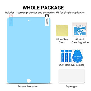 MoKo PET Screen Protector Fit iPad Mini 5/iPad Mini 4 Matte Screen Protector, [Paper Felt Film Writing] Anti-Glare PET Clear Film for iPad Mini 4/5 7.9" 2015/2019 Tablet - Matte