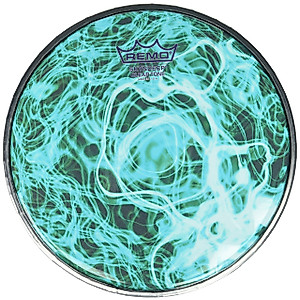 Remo DX-Series Skyndeep Clear Tone Doumbek Darbuka Drumhead - Turquoise Mist Graphic 9"