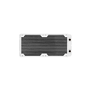 Corsair Hydro X Series, XR5 280 mm Water Cooling Radiator (Dual 140mm Fan Mounts, Premium Copper Construction, Polyurethane Coating, Integrated Fan Screw Guides) White